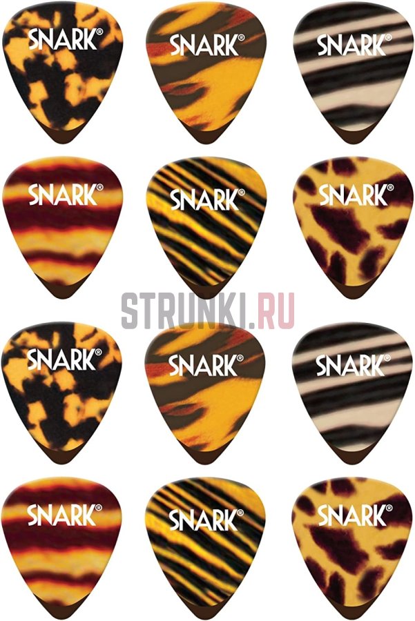 Набор медиаторов Snark 50С, разноцветные, 0.5 мм, упаковка 12 шт ...