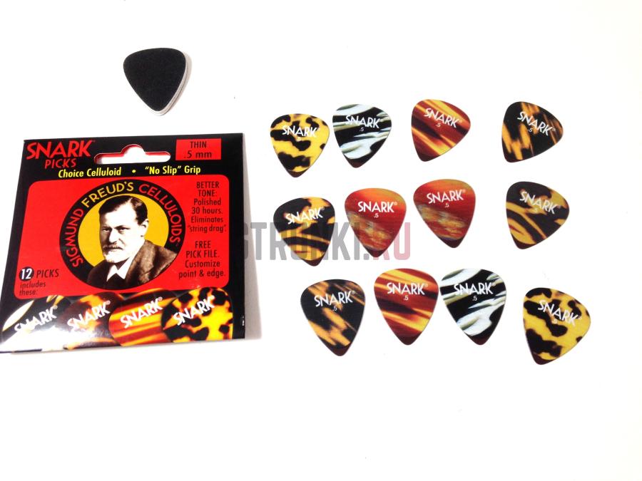 Набор медиаторов Snark 50С, разноцветные, 0.5 мм, упаковка 12 шт ...