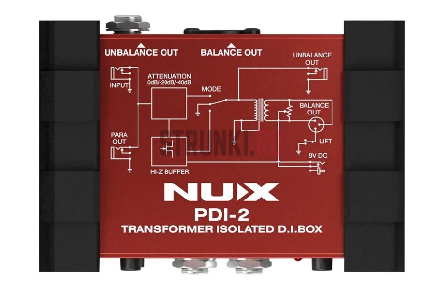 Преобразователь акустического сигнала, Nux Cherub PDI-2 D.I. Box ...