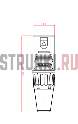 Разъем на кабель XLR male, Rean RC5M, прямой - купить онлайн с ...